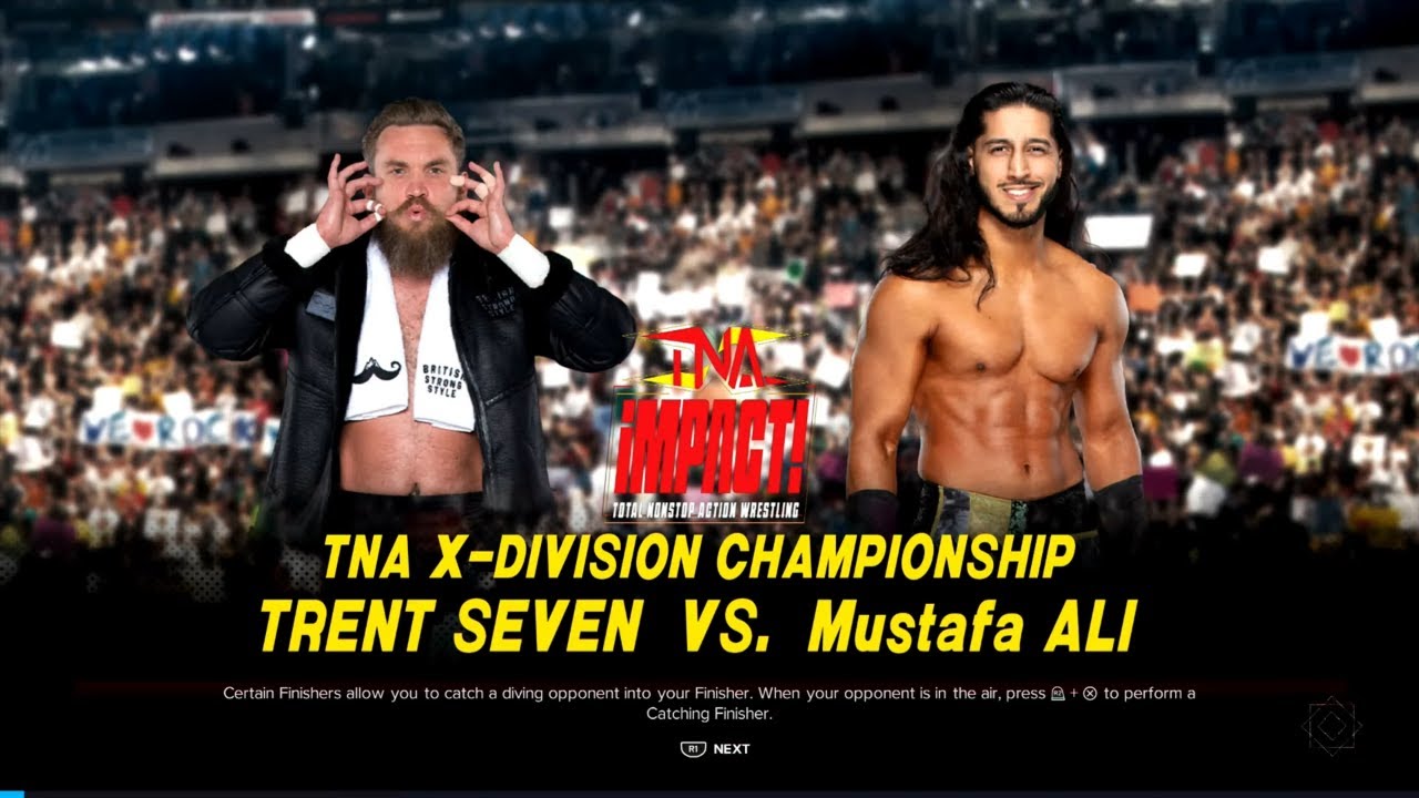 TNA Against All Odds 2024 Mustafa Ali vs Trent Seven for the TNA X ...