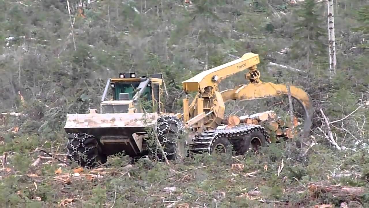 Skidder Tigercat 635D with ECO Soft 26 - YouTube