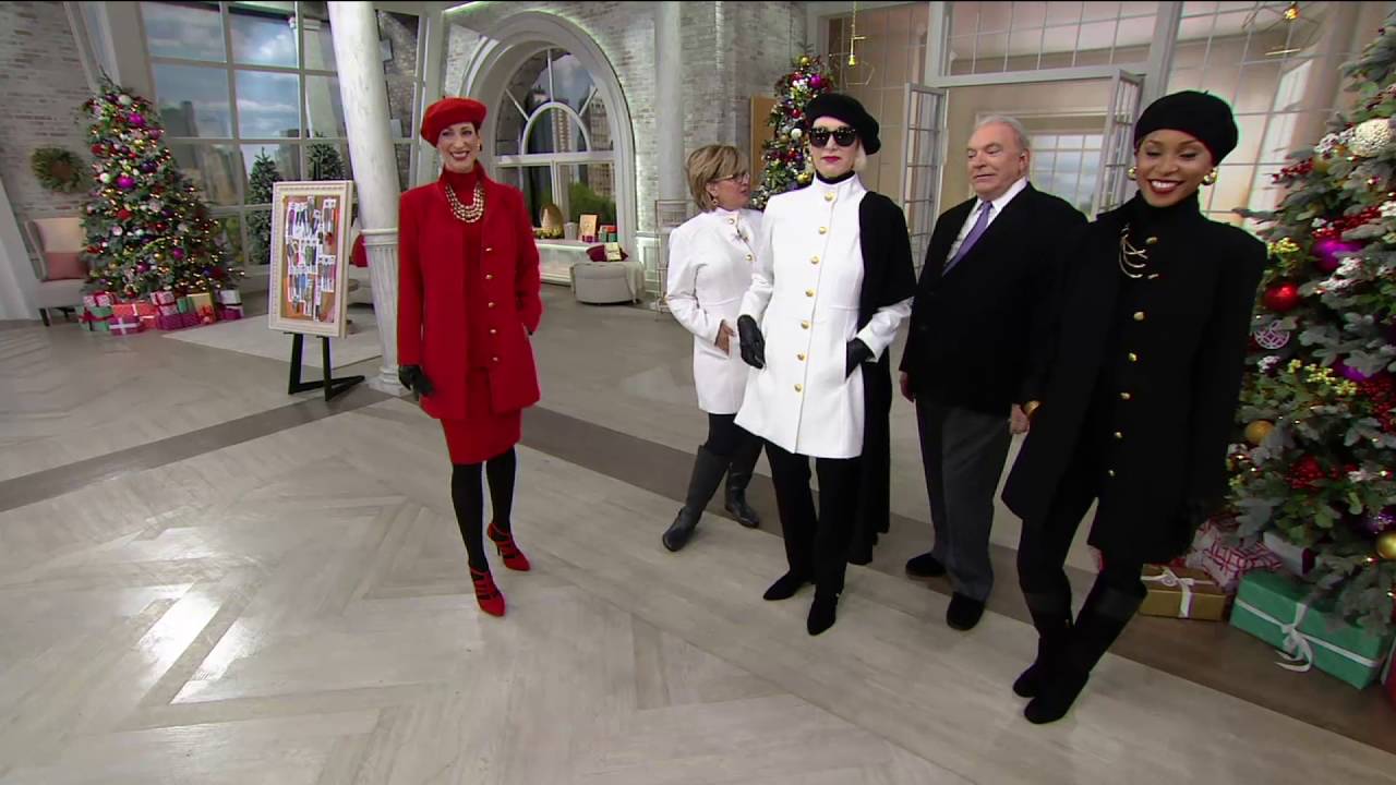 Linea by Louis Dell'Olio Coat with Hammered Buttons on QVC - YouTube