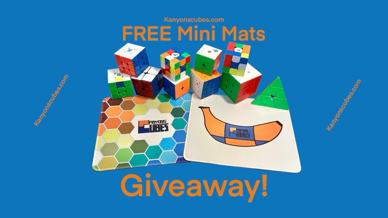 (Finished) Speed Cube Mini Mat GIVEAWAY 2x!!! - YouTube
