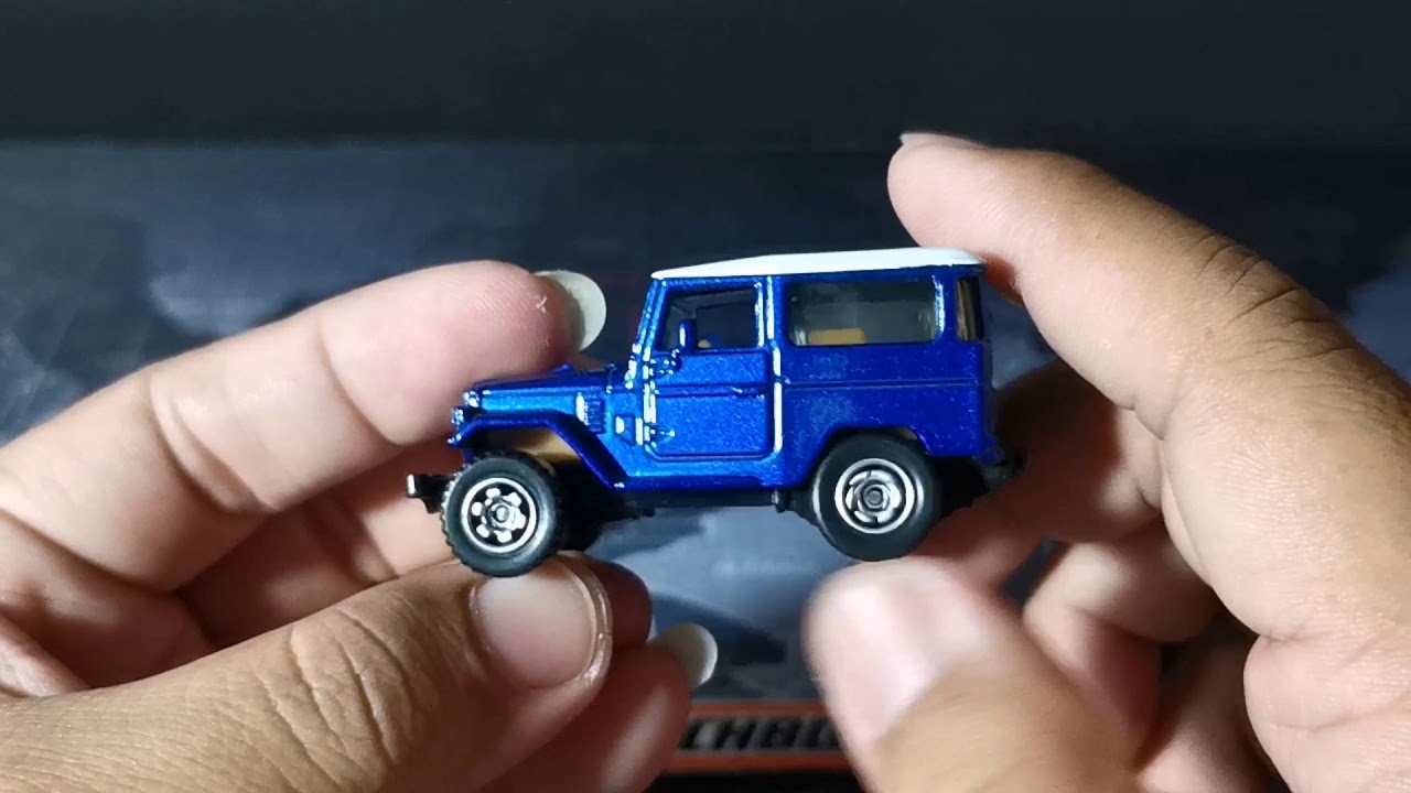 Matchbox 1968 Toyota Land Cruiser FJ40 Navy Blue ~ Diecast 1:64 - YouTube