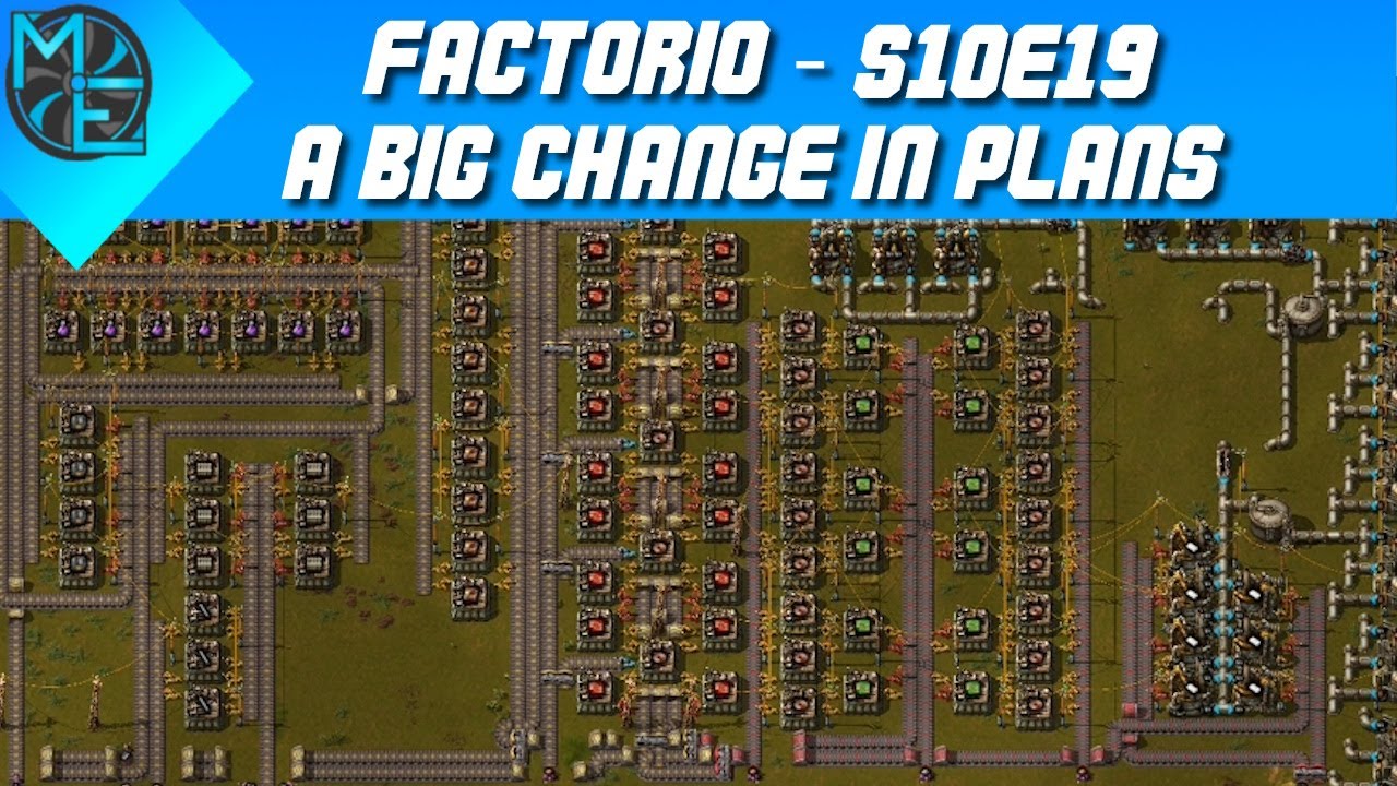 Factorio - S10E19 - A Big Change in Plans - YouTube