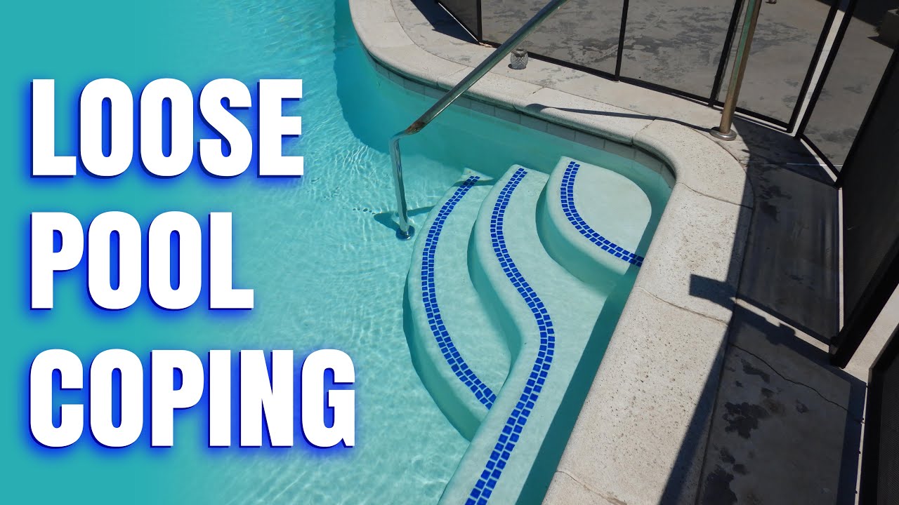 Loose Pool Coping Needs Repair #loosecopingfix - YouTube