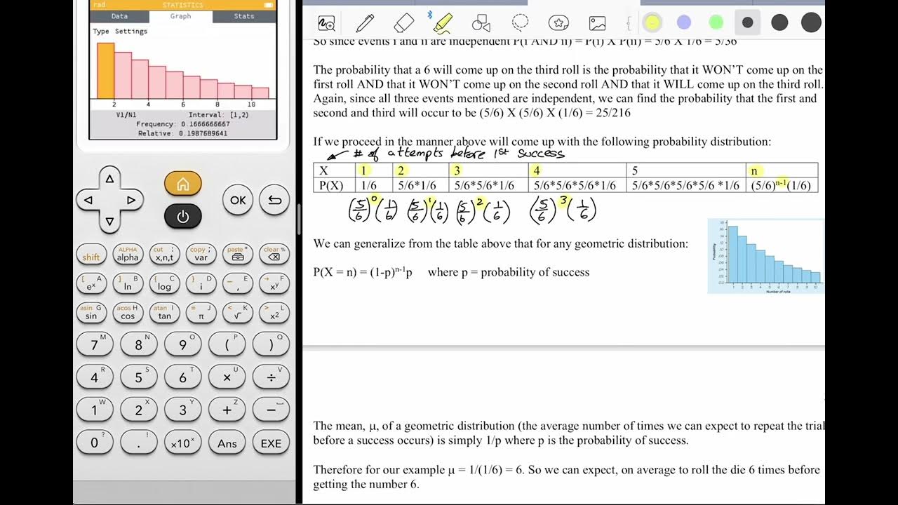 AP Statistics Lesson 1/18/23 - The Geometric Distribution - YouTube
