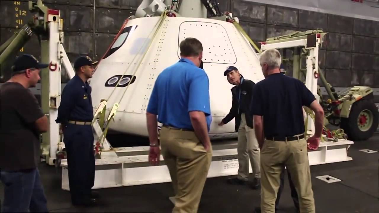 Navy, NASA Participate in Orion Recovery Test - YouTube
