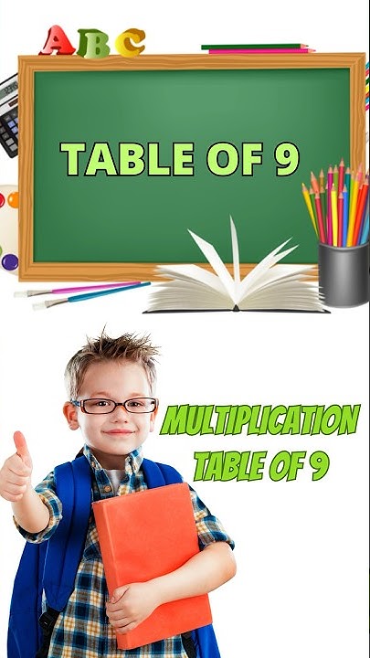 Table of 9 | Multiplication Table of 9 - YouTube