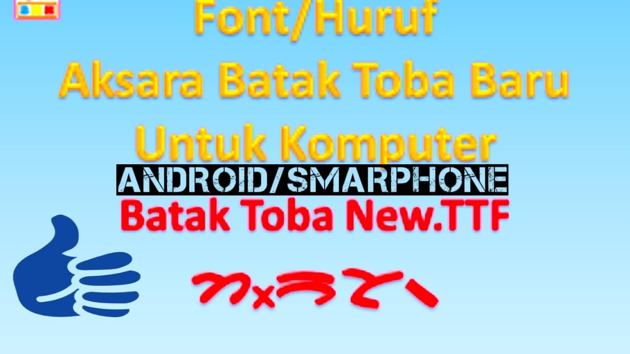 Cara instal Aplikasi Font Aksara Batak Toba Office pada PC/Laptop dan ...