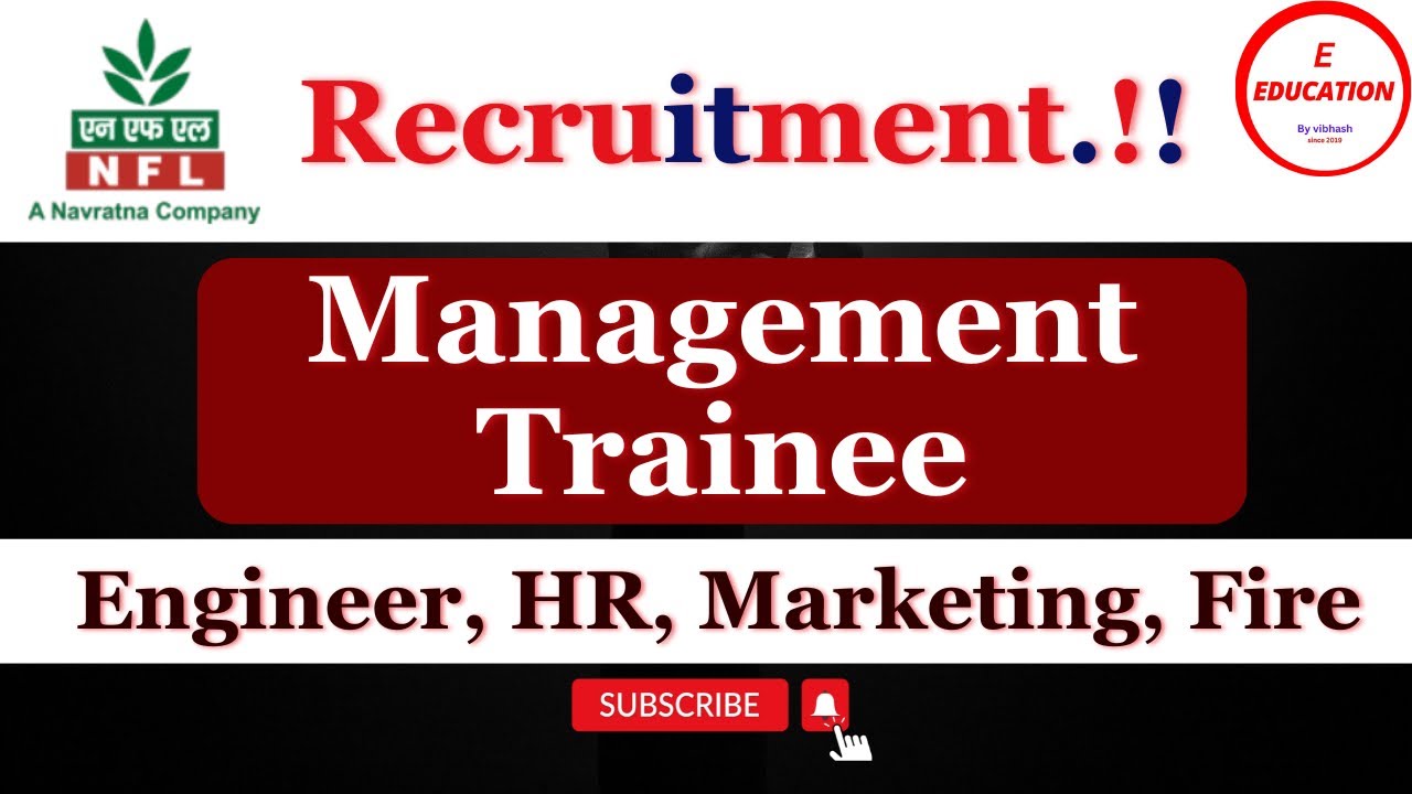 NFL Management Trainee Recruitment 2024 II Management Trainee (Chemical ...