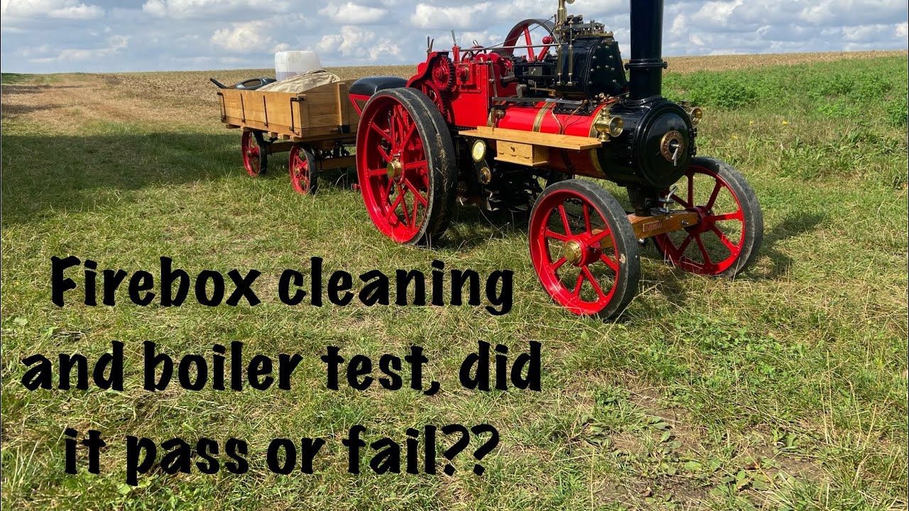 Alfred Dodman 4 inch scale steam traction engine firebox cleaning and ...