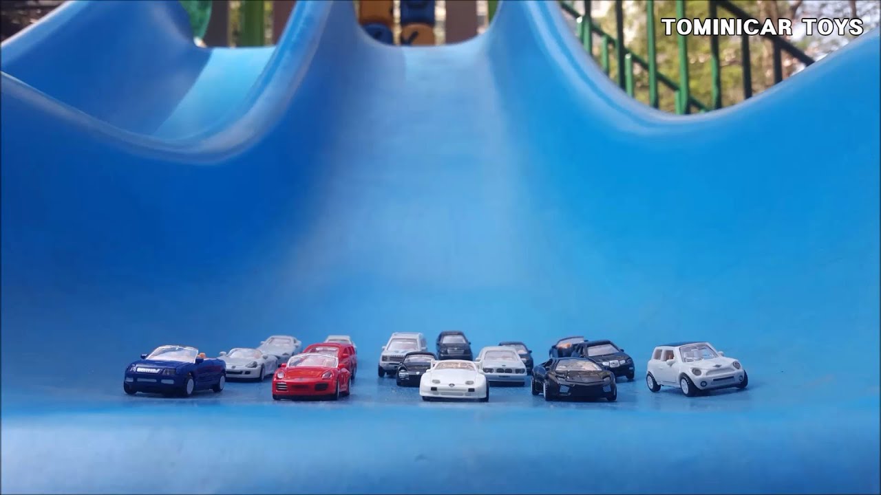 장난감자동차 미끄럼틀 슬라이드 놀이 씽씽 달려요 /파란색 놀이터 미끄럼틀 Slide toys CAR SLIDE Toy Car ...