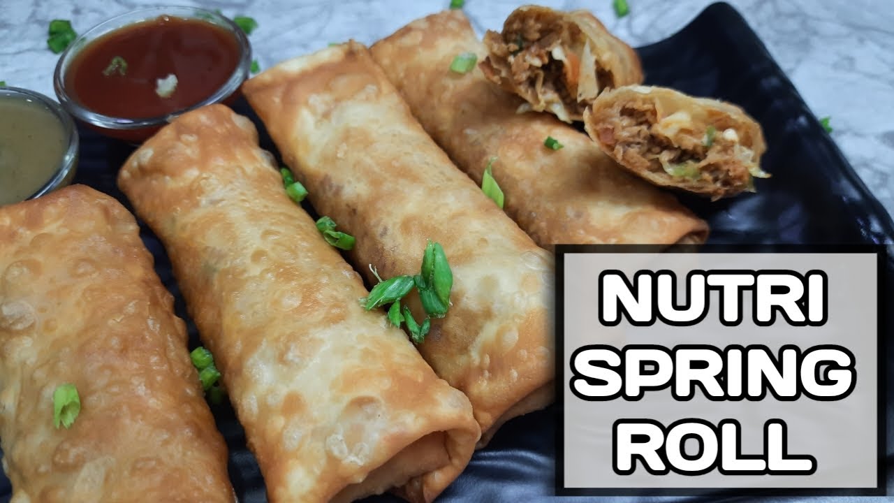 NUTRI SPRING ROLL || STREET STYLE SPRING ROLL WITH HOME MADE SPRING ...