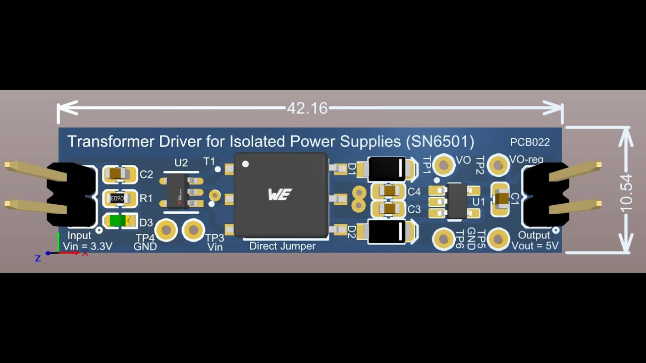 Transformer Driver for Isolated Power Supplies (SN6501) + Source file ...