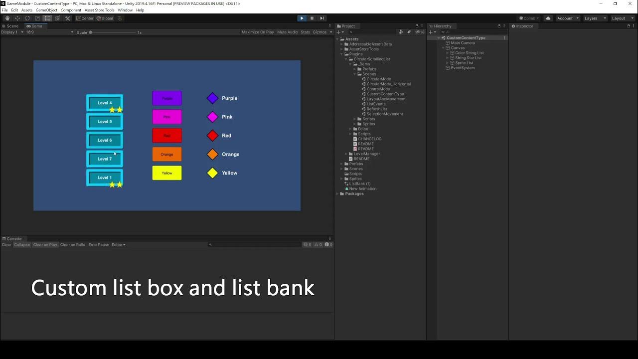 Unity3D - Circular Scrolling List Ver. 5 [CC] - YouTube