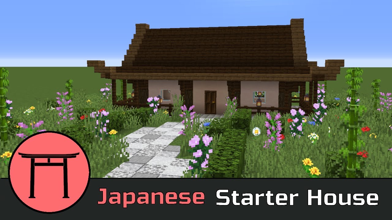 Minecraft Building Tutorial : How to build a Japanese Starter House ...