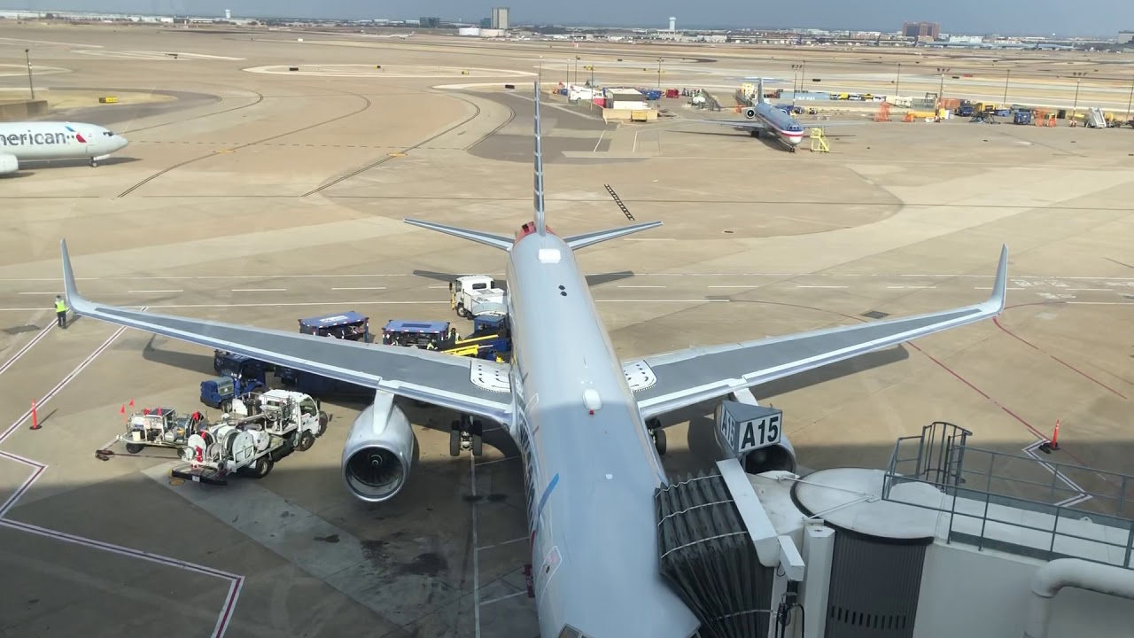 DFW Airport view from terminal link train - YouTube