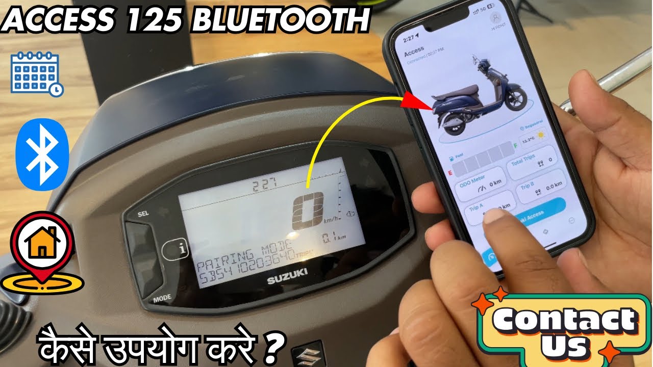Suzuki Access 125 Bluetooth Instrument Console Explained Android 🤖 And ...
