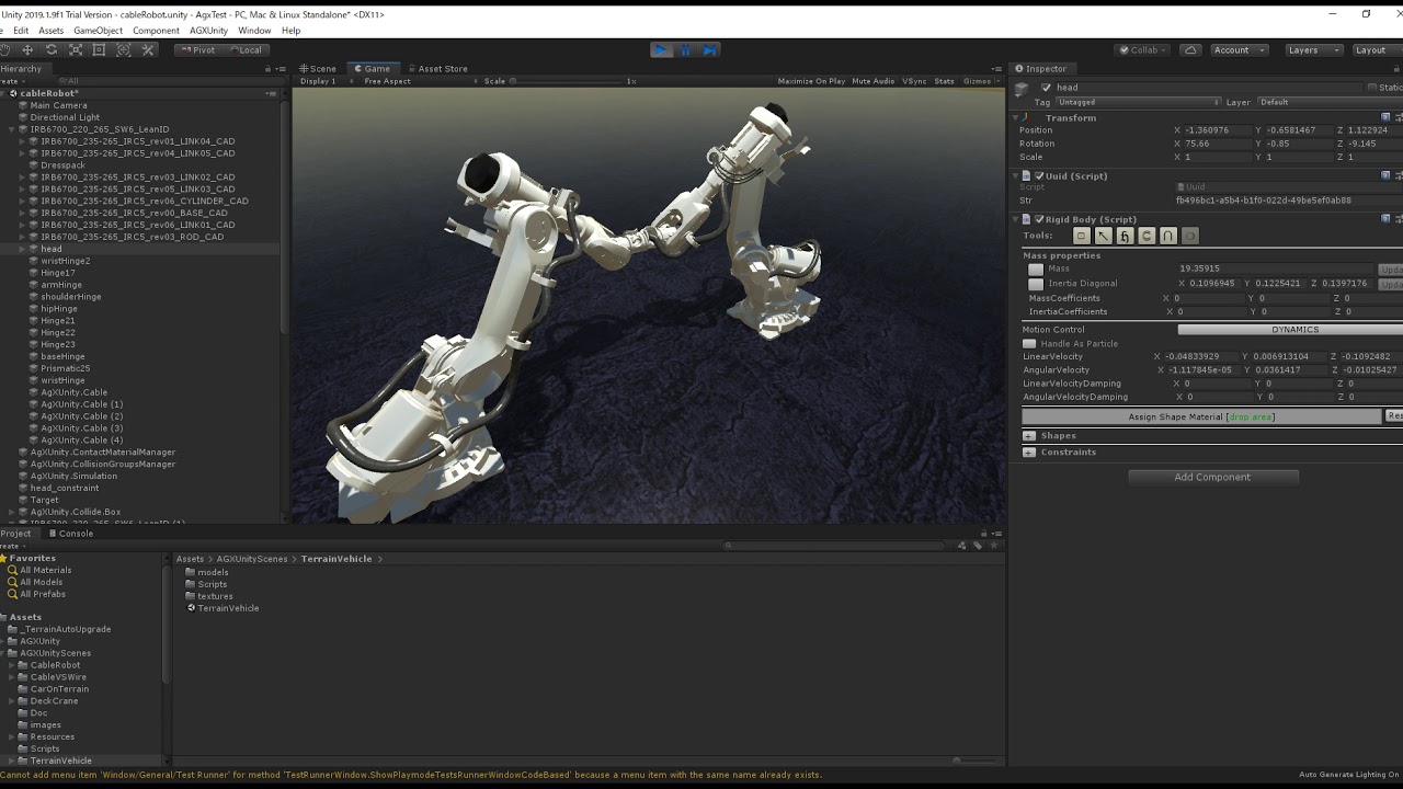 AGXUnity - プラグインソリューション - 商品・サービス | VMC Motion Technologies