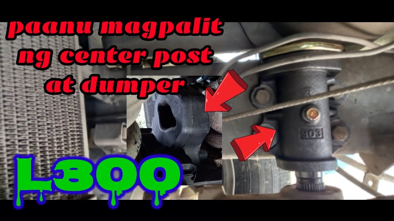 how to replace center post and rubber dumper (tagalog) L300 mitsubishi ...
