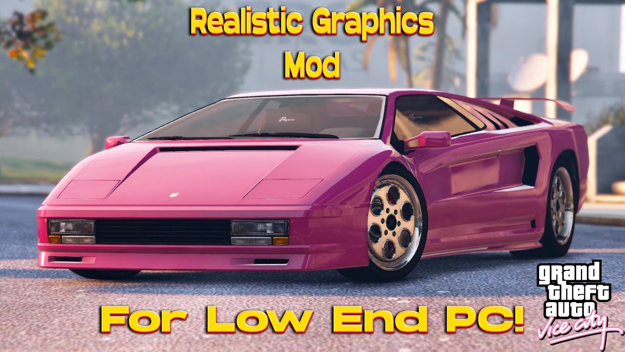 GTA Vice City | Realistic Graphics Mod | For Low End PC! - YouTube