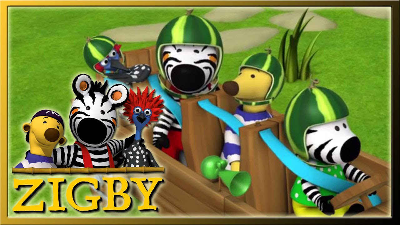 Zigby ☺ Episode 13 ☺ La voiture de course de Zigby - YouTube
