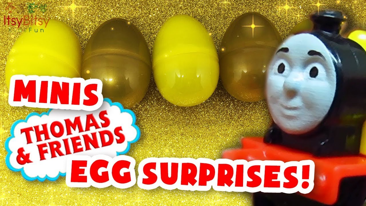 THOMAS AND FRIENDS - TOYS SURPRISES! Egg Surprises with Mini Thomas and ...