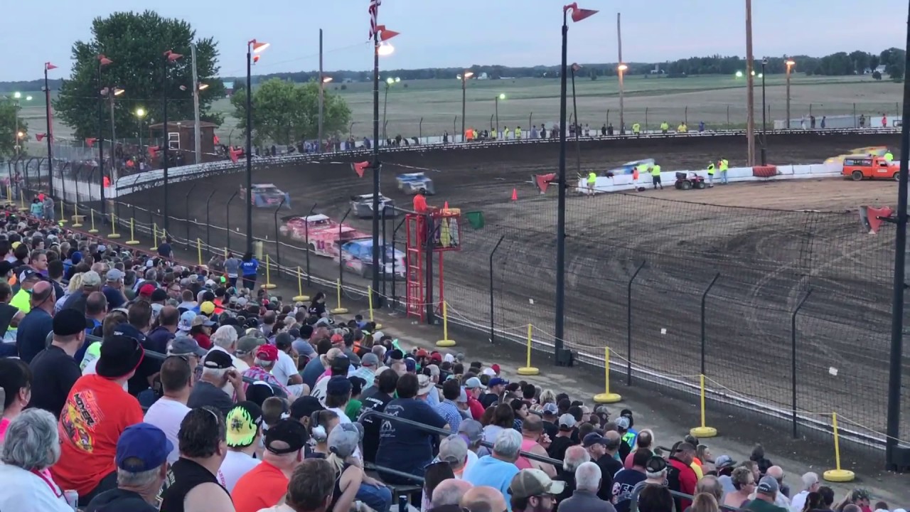 DIRTcar Summer Nationals Heat Race - Sycamore Speedway - 06/16/17 - YouTube