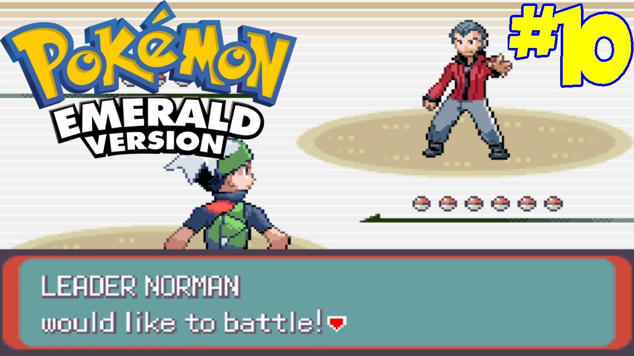 Pokemon Emerald Part 10 - Gym Leader Norman! - YouTube