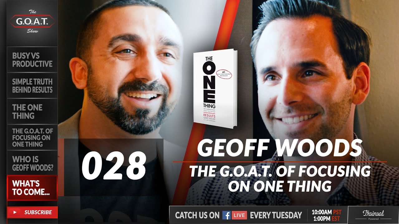 Geoff Woods on Productivity Hacking and The Power of The One Thing ...