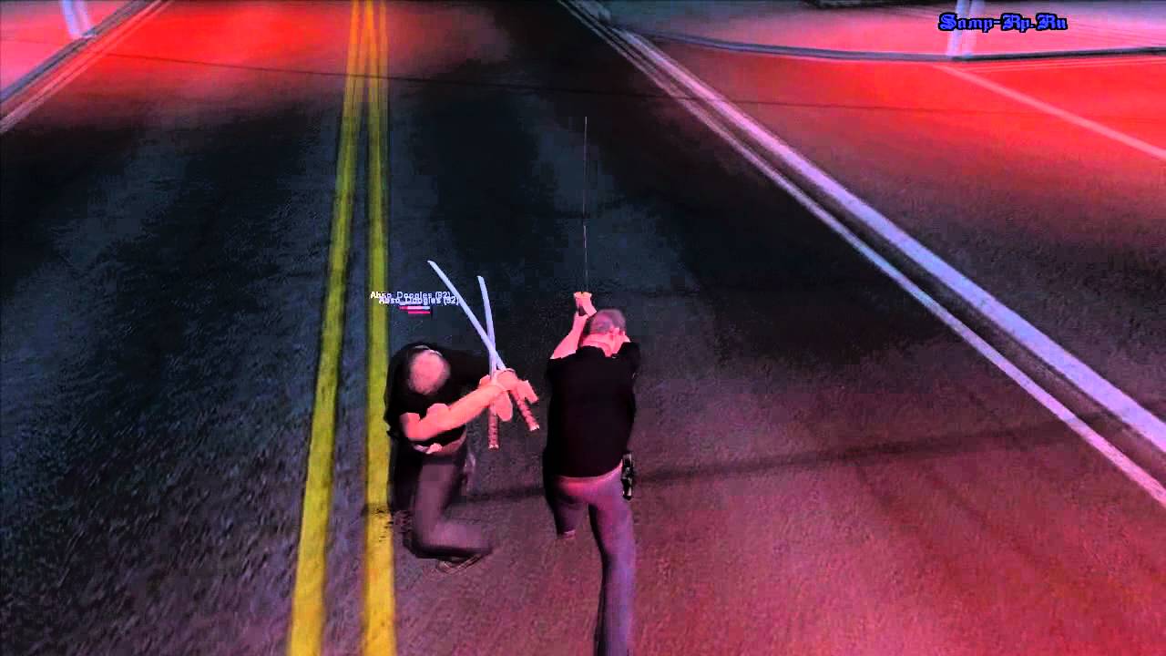 Samp-rp.ru 03 Katana Fight - YouTube