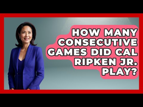 How Many Consecutive Games Did Cal Ripken Jr. Play? - Epic Sports Tales