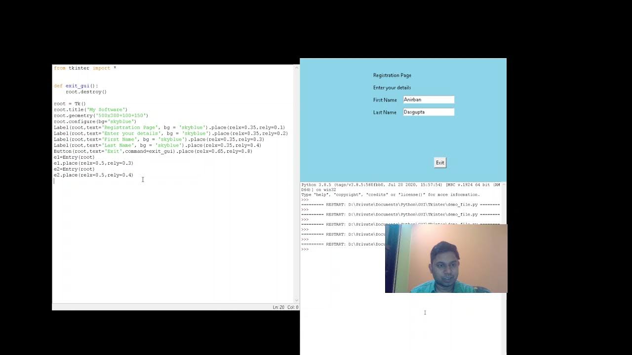 L4: Entry Widgets in Python Tkinter - YouTube