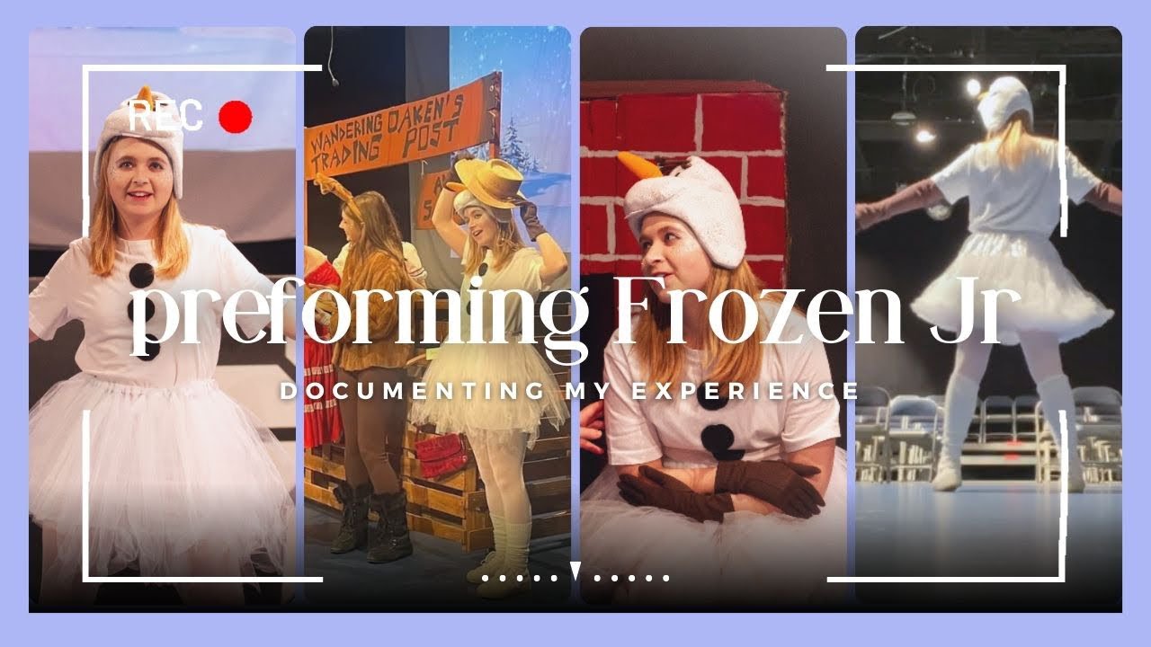 Preforming Frozen Jr! | my experience of playing Olaf!☃️ - YouTube