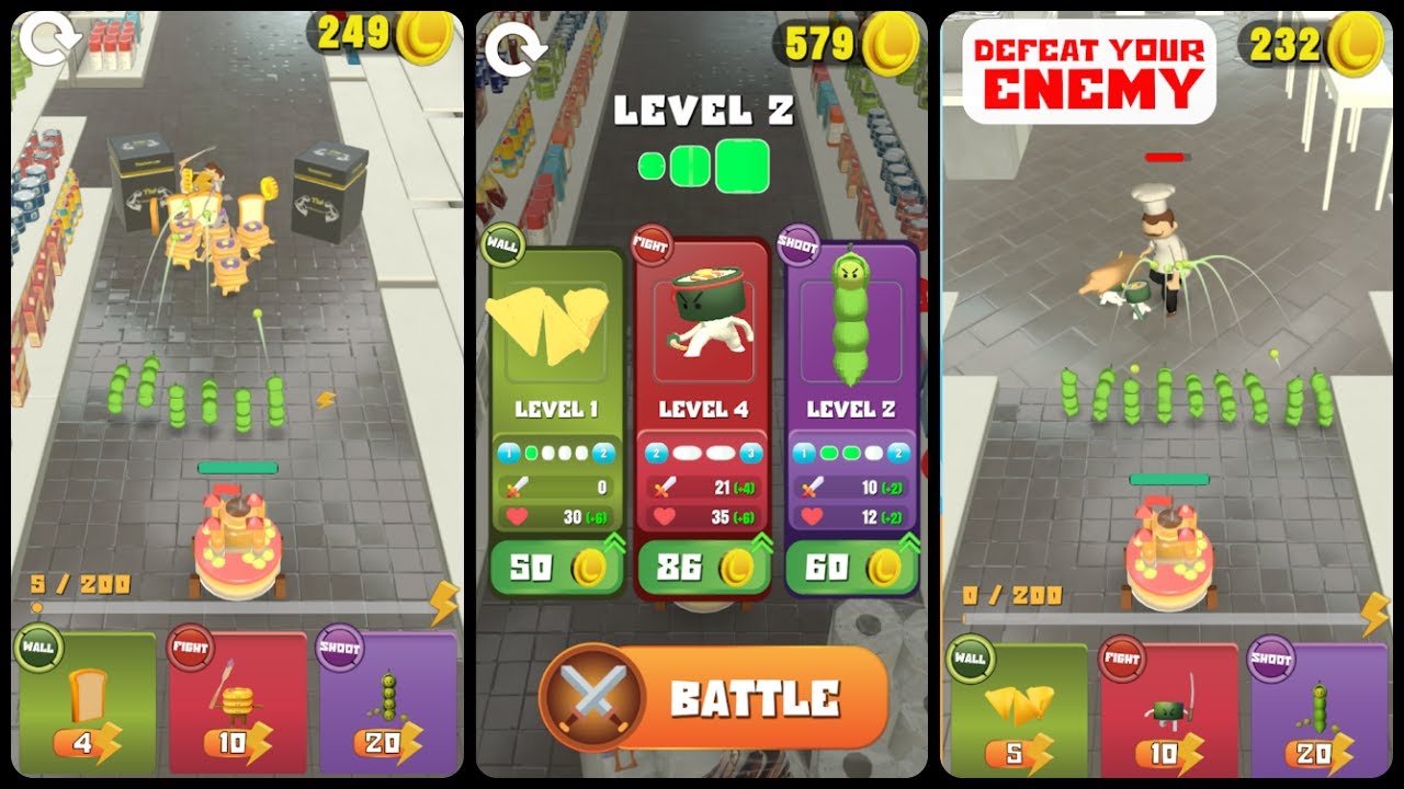 Food Fight Game — Mobile Game | Gameplay Android - YouTube