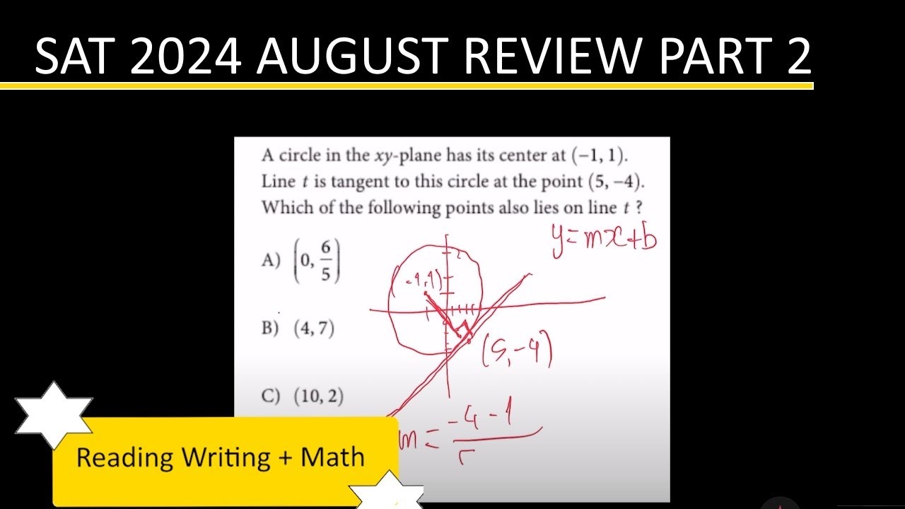 August 2024 SAT Predictions (part 2) Reading + Math - YouTube