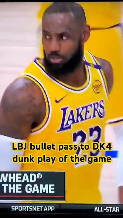 Lebron James bullet pass to Dalton Knecht dunk play of the game. Scored 14pts, 4reb and 1ast ...