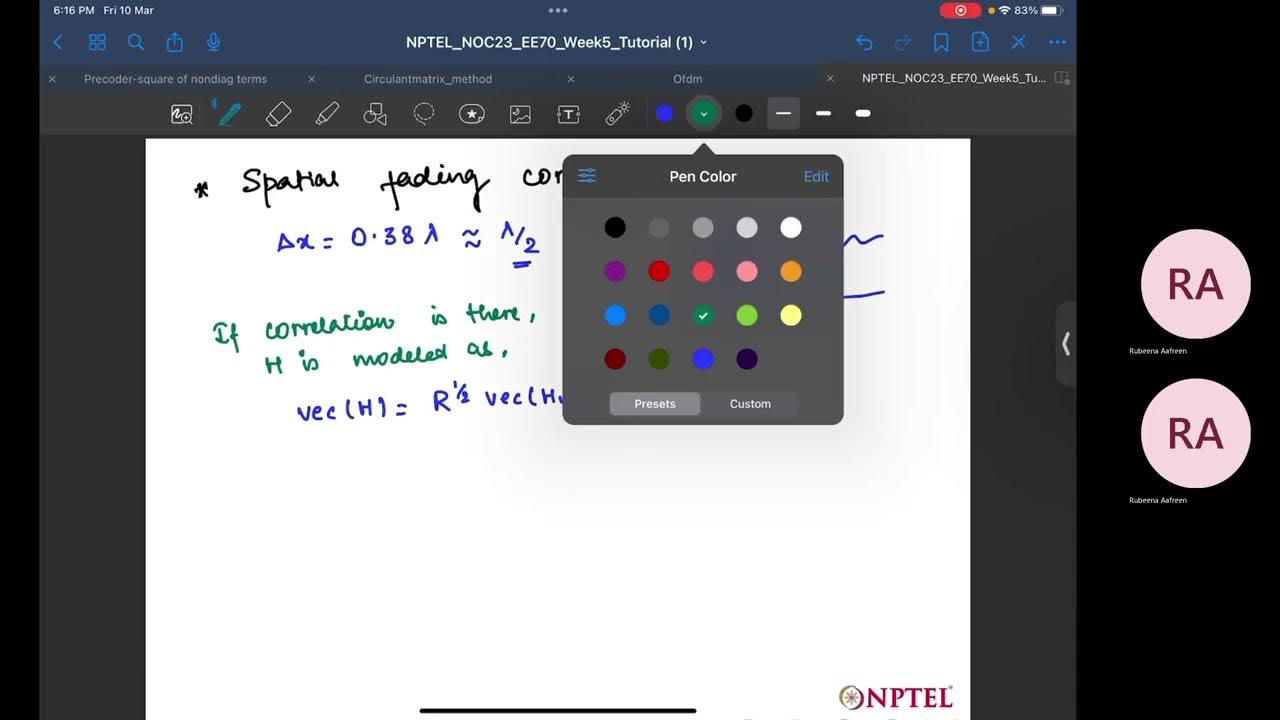 Fundamentals Of MIMO Wireless Communication | Week 4 - YouTube