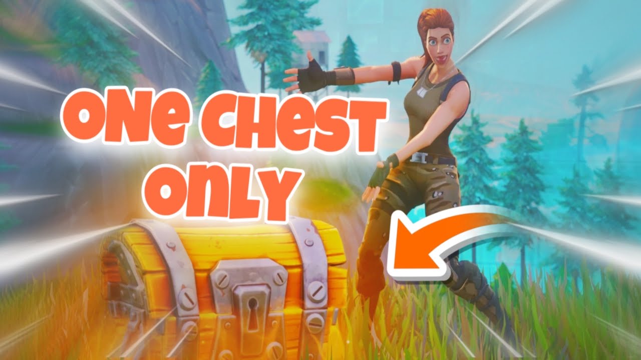 Unbelievable Fortnite Challenge: One Chest Only * Must Watch * - YouTube