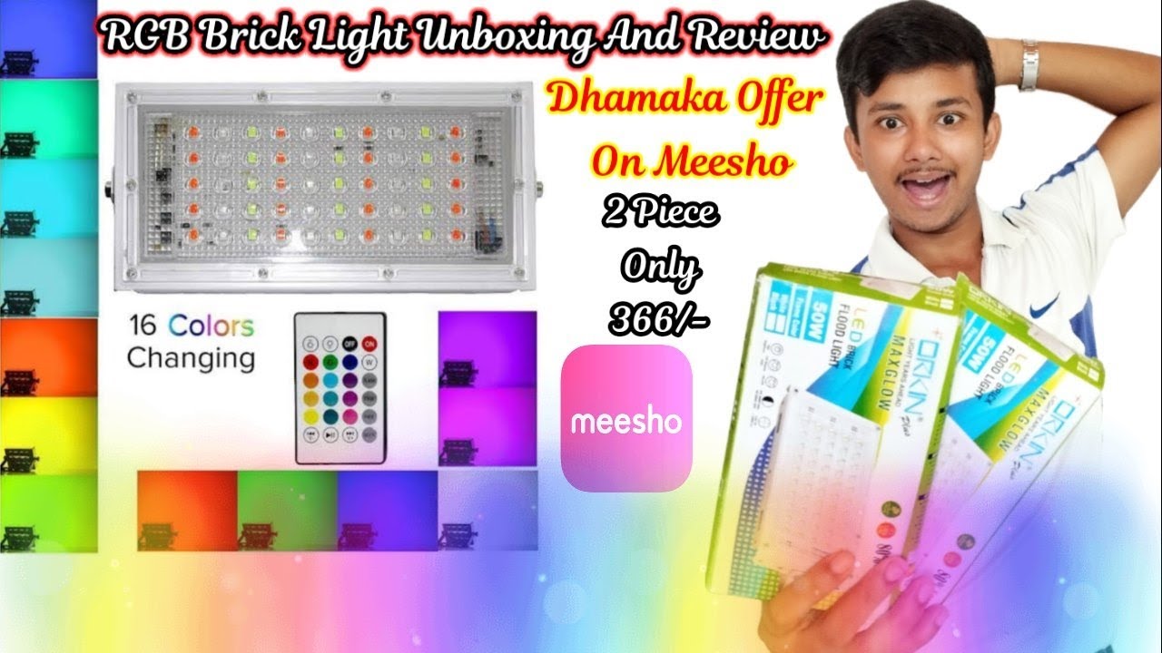 RGB Brick Light Unboxing And Review - YouTube