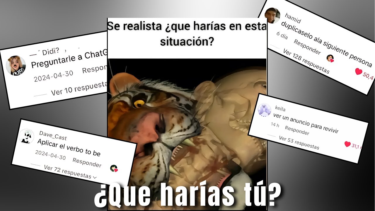 ¿QUE HARÍAS EN ESTÁ SITUACIÓN? 🗿 - Comentarios de Reels con una canción ...