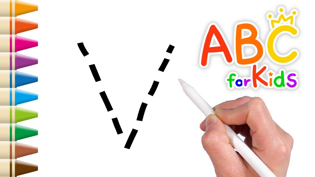 Learn ABC for Children | Find the V in easy Words | How to Write and ...