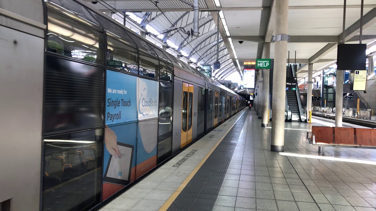 Sydney Trains: T4 + T31 departing at Olympic Park - YouTube