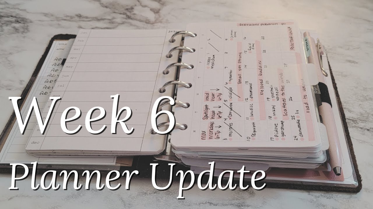 Week 6 2025 Planner Update - YouTube
