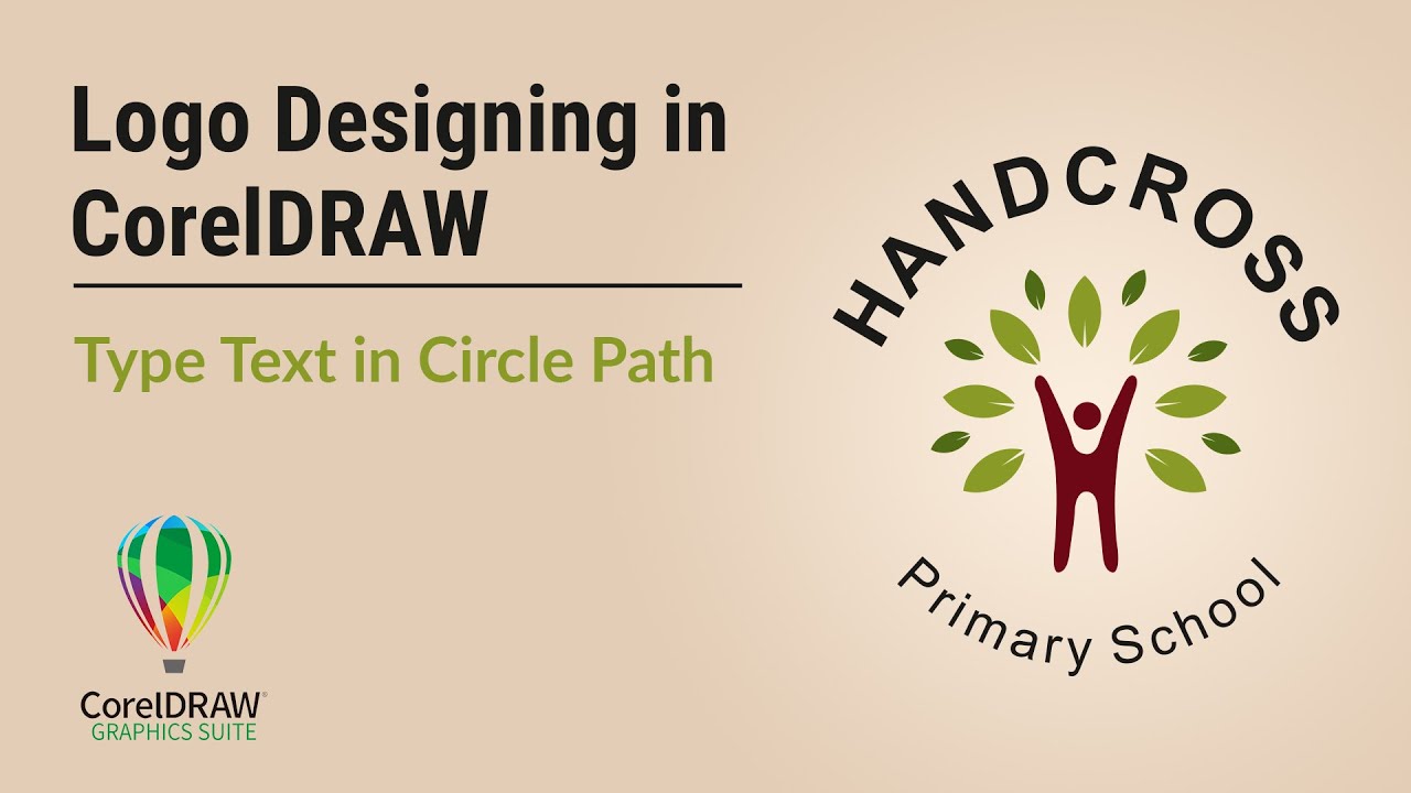 Logo Design in coreldraw | Type Text in Circle Path - YouTube