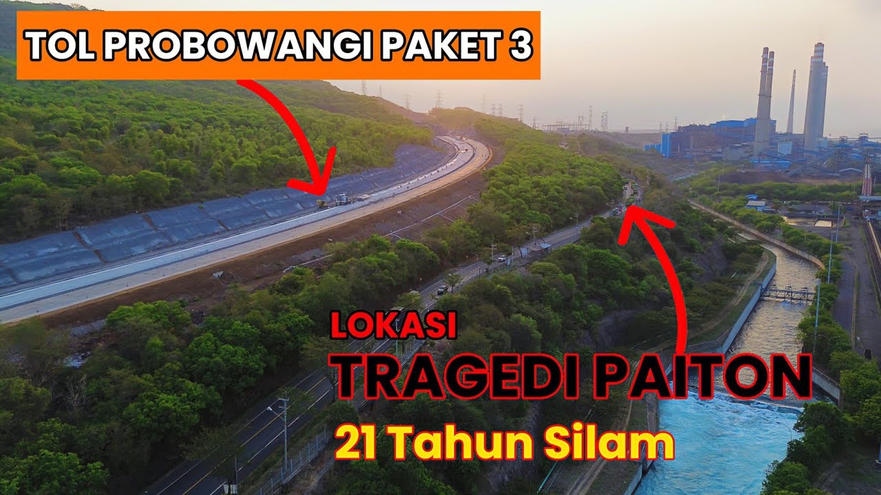 TOL PROBOWANGI dengan LOKASI TRAGEDI PAITON 2003 Berdampingan - YouTube