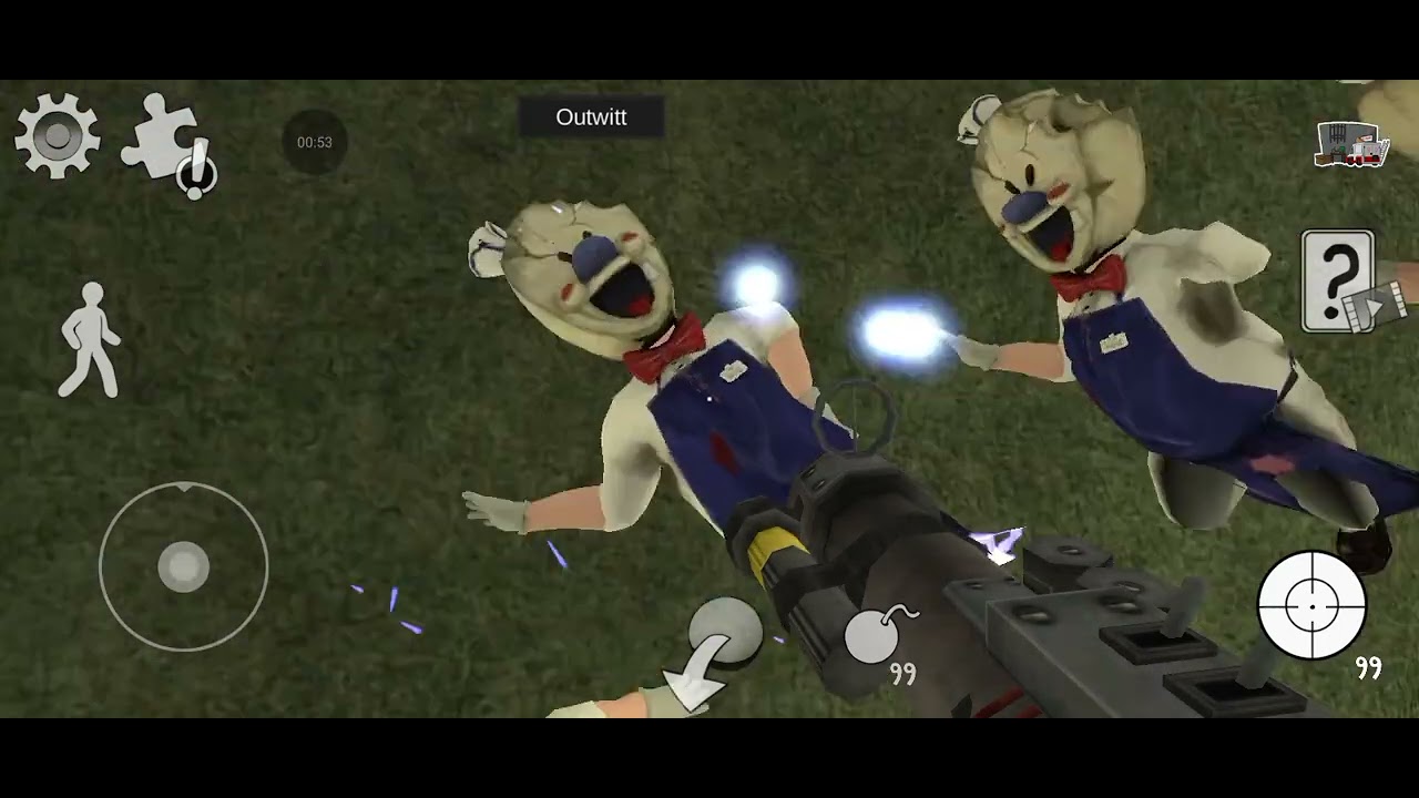 Killing rod's twins with the electrogun in ice scream 4 @Bruno ...