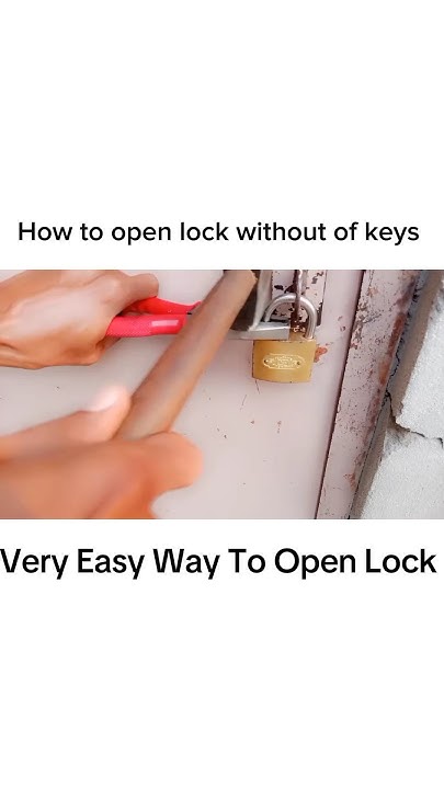 How To Open Any Lock without a key - YouTube