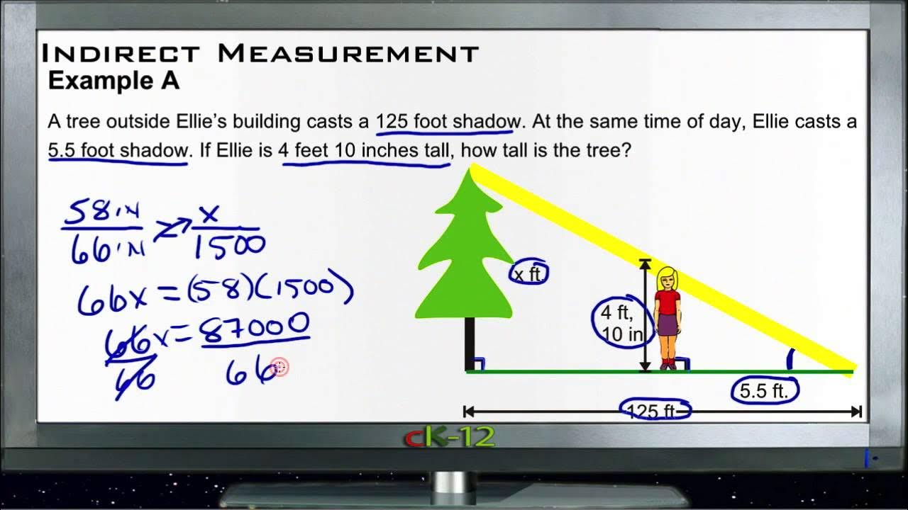 Indirect Measurement: Examples (Basic Geometry Concepts) - YouTube