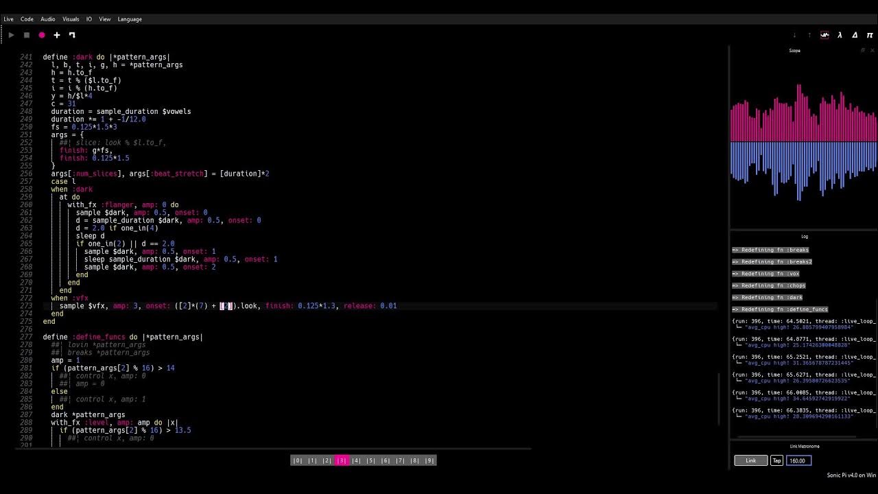 Roxanne Harris - Live Coding w/ Sonic Pi Practice Session #16 - YouTube