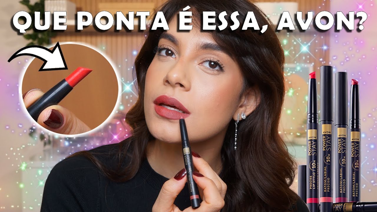 TODAS AS CORES DO NOVO BATOM PRECISO MATTE POWER STAY 10h da AVON - YouTube