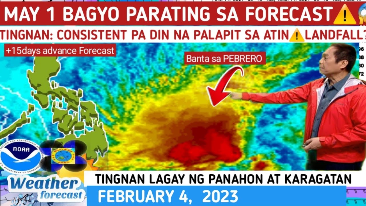 MAY 1 BAGYO: NAKIKITA NA SA FORECAST😱TINGNAN DITO⚠️| WEATHER UPDATE ...